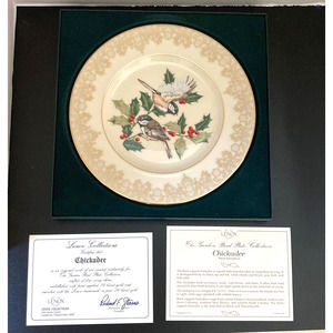 Lenox | Accents | Lenox 988 Garden Bird Plate Collection Chickadee W ...